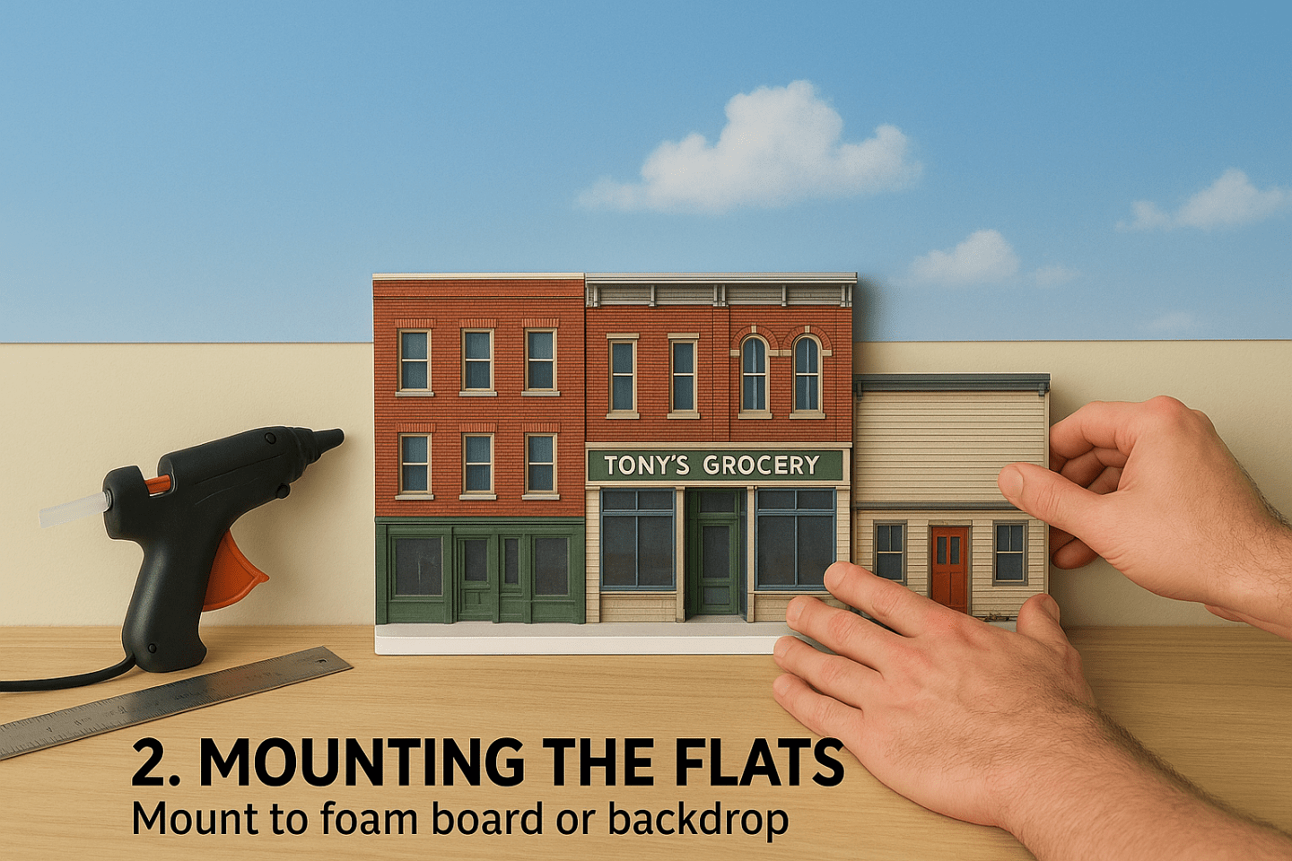 Adding Depth to Your Model Train Layout by Using Flats on the Backdrop ...